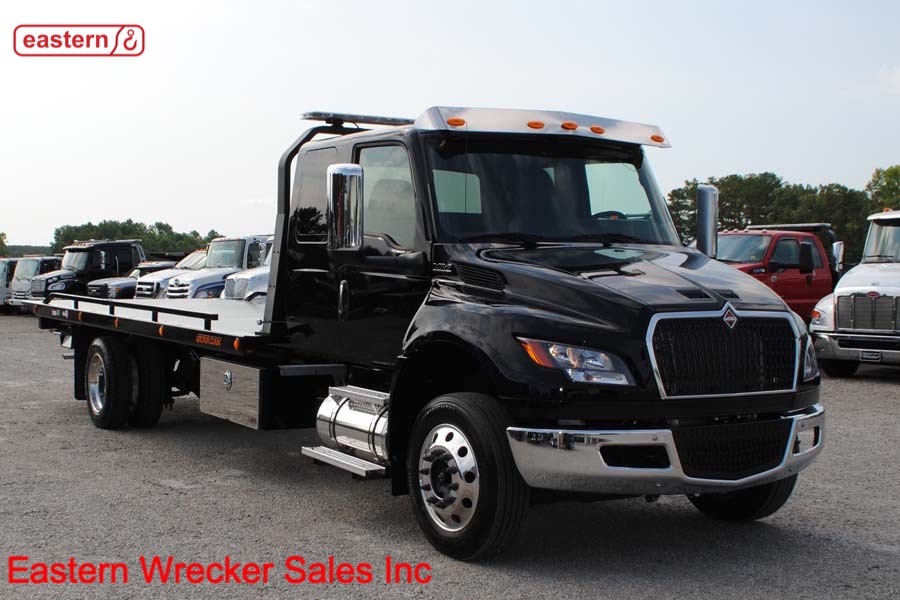 2025 International MV607 Ext Cab with 22ft Jerr-Dan SRR6T-WLP Steel ...